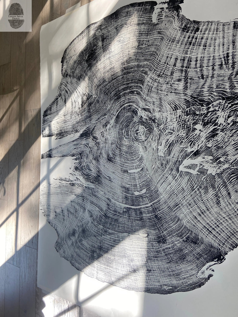 Tree Ring Print - Natural Redwood Wall Art – lintonart